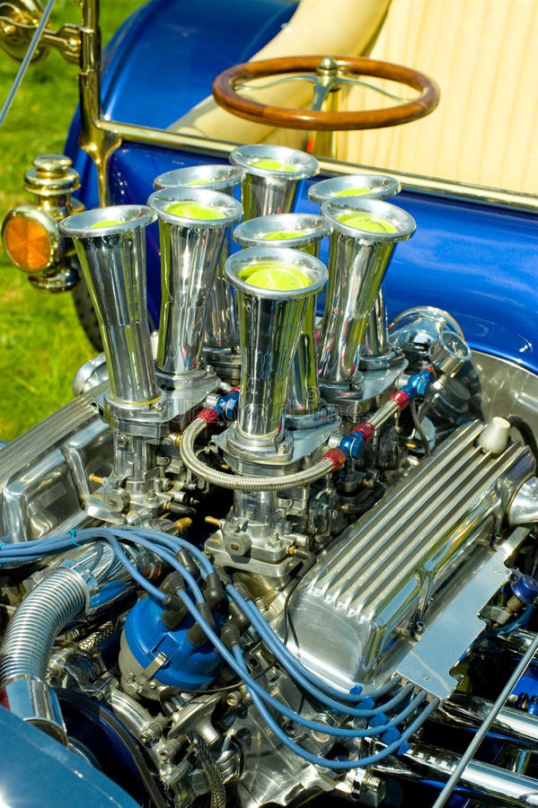 Hot Rod Chrome Supercharger Stock Photo - Image of super, auto: 37368140