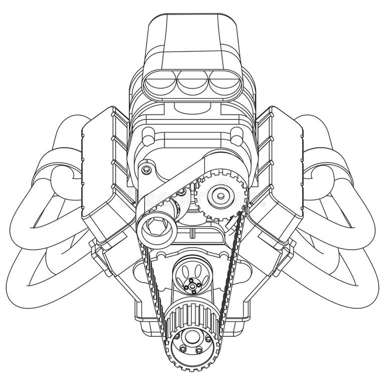 Hot Rod Engine Stock Illustrations – 5,967 Hot Rod Engine Stock ...