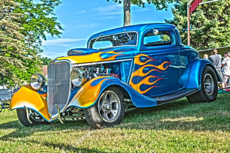 Hot Rod Flames Car