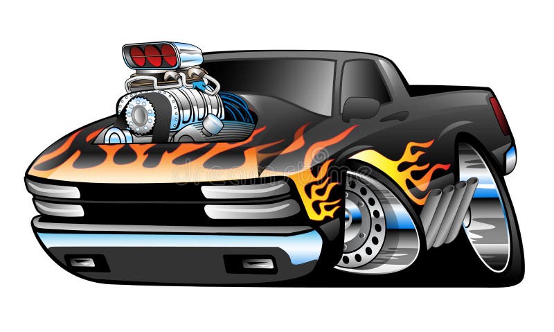 Cartoon Hot Rod Truck Stock Illustrations – 509 Cartoon Hot Rod Truck ...