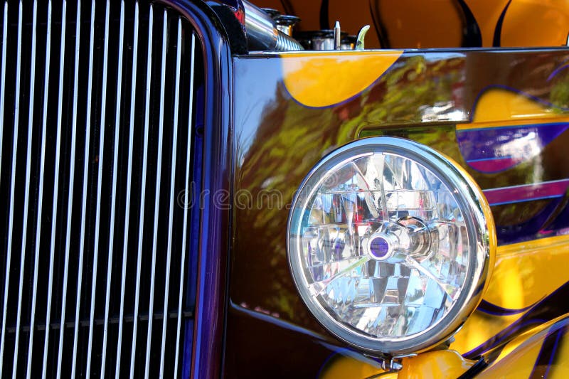 Hot Rod Show Car Light stock image. Image of design, nostalgia - 31826707