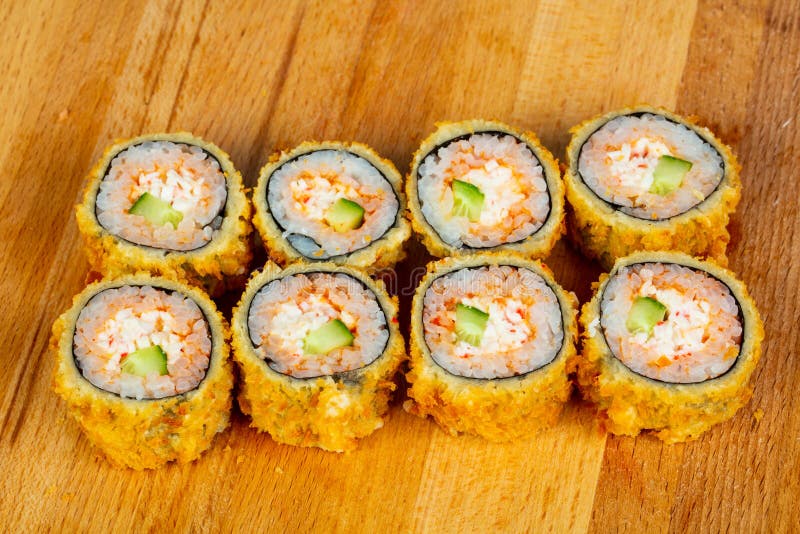 Hot roll with crab stock image. Image of healthy, gourmet - 120711653