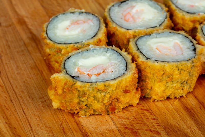 Hot roll with prawn stock photo. Image of roll, nori - 129416274