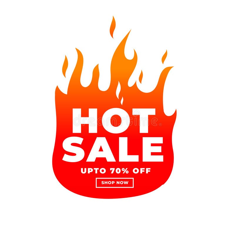 Hot Sale Modern Banner with Offer Details Stock Vector - Illustration ...