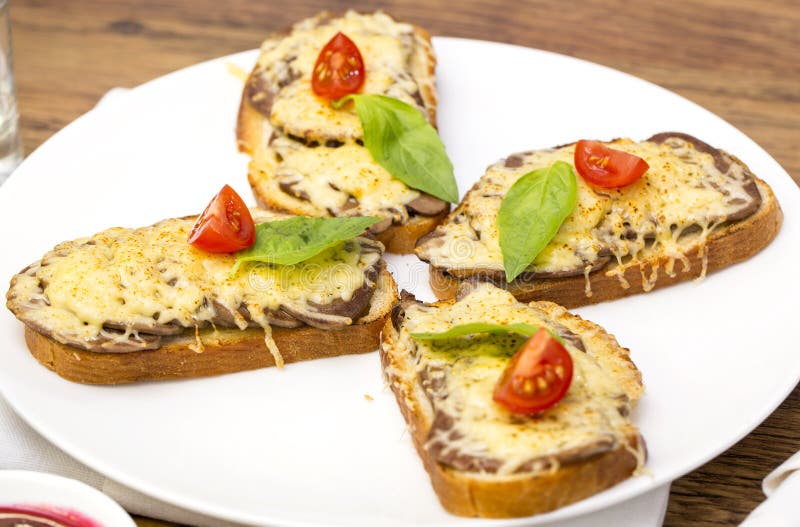 Hot sandwiches stock photo. Image of brown, baguette - 35450296