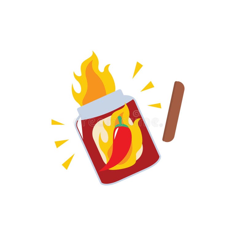 Hot Sauce. Vector Illustration Decorative Design Stock Vector ...