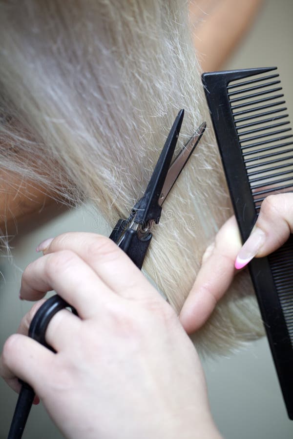 Hot scissors stock image. Image of comb, silver, female - 28710197