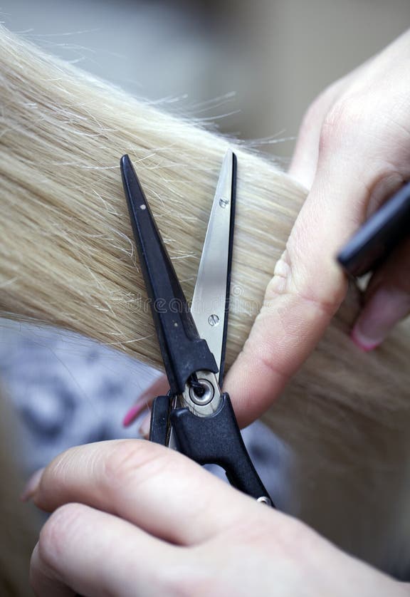 Hot scissors stock image. Image of comb, silver, female - 28710197