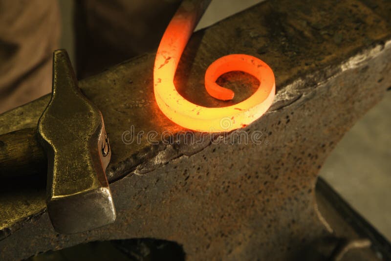 Hot shaped metal. stock photo. Image of iron, color, trade - 2770582
