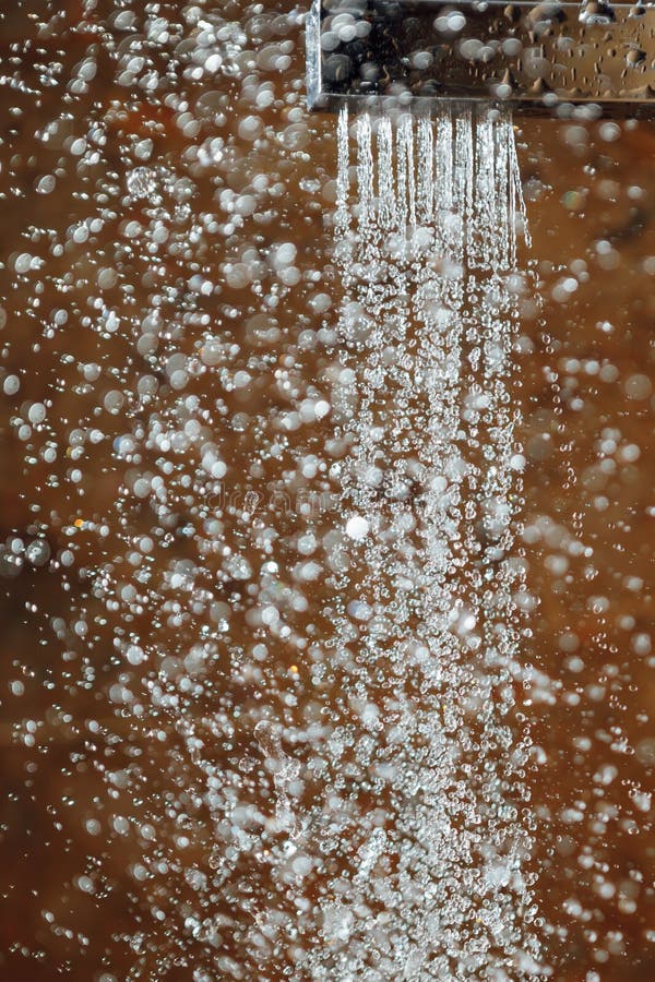 Hot Shower with Water Drops Stock Photo - Image of fresh, cold: 108714370