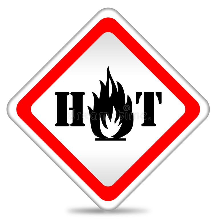 Caution Hot Sign Stock Illustrations – 5,442 Caution Hot Sign Stock ...