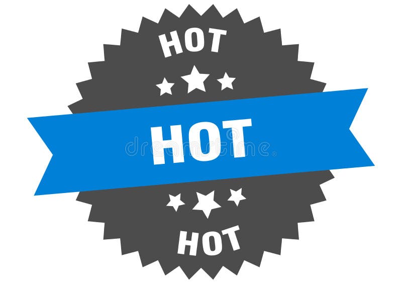 Hot Sign. Hot Circular Band Label. Hot Sticker Stock Vector ...