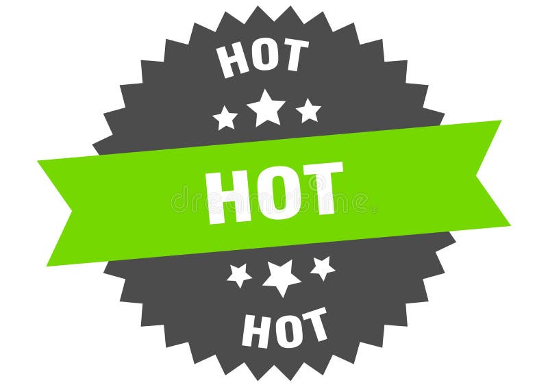 Hot Sign. Hot Circular Band Label. Hot Sticker Stock Vector ...