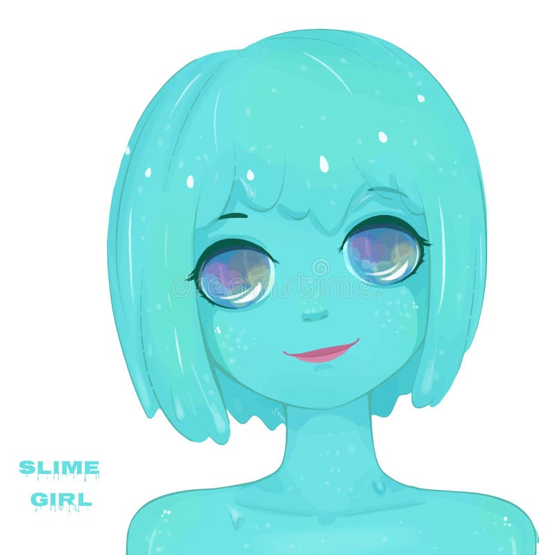 Hot slime girl. stock vector. Illustration of character - 79019584