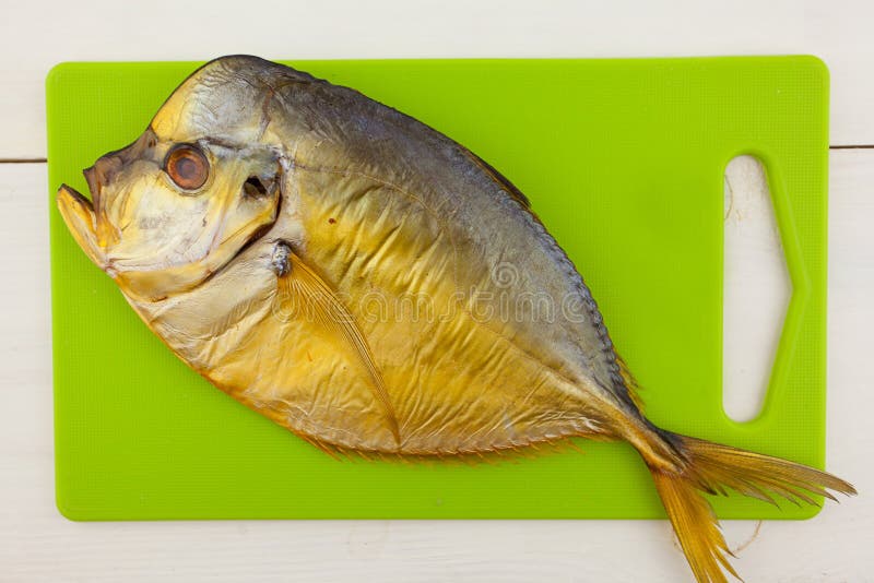 Hot Smoked Moonfish Fish on White Stock Photo - Image of healthy ...