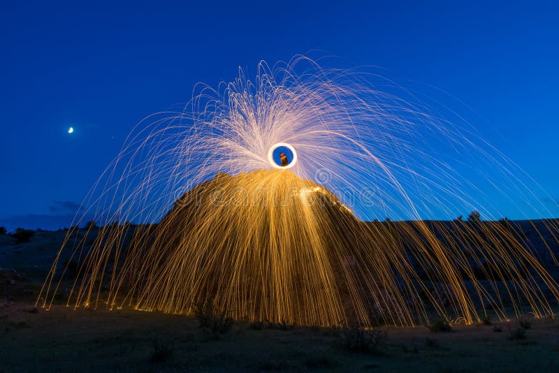 Flaming Loop stock photo. Image of experimental, colonies - 19147720