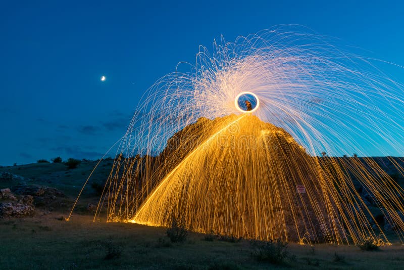 Flaming Loop stock photo. Image of experimental, colonies - 19147720