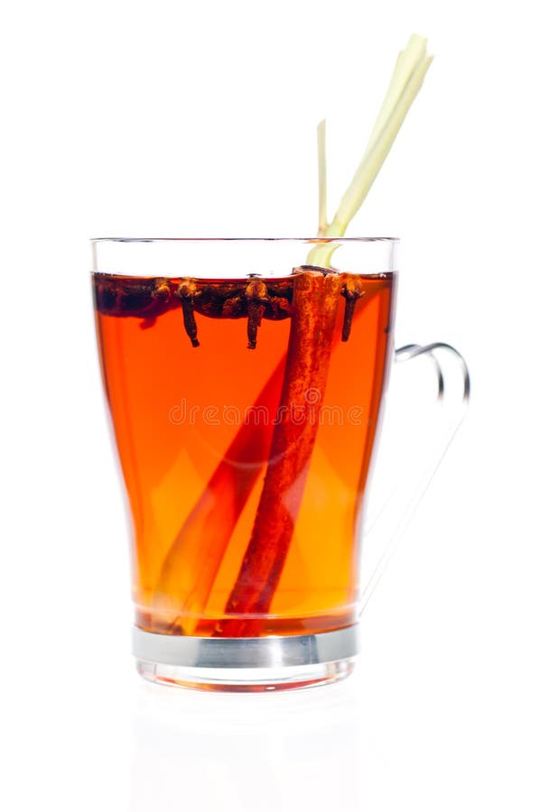 Hot spiced tea stock image. Image of winter, transparent - 22504881