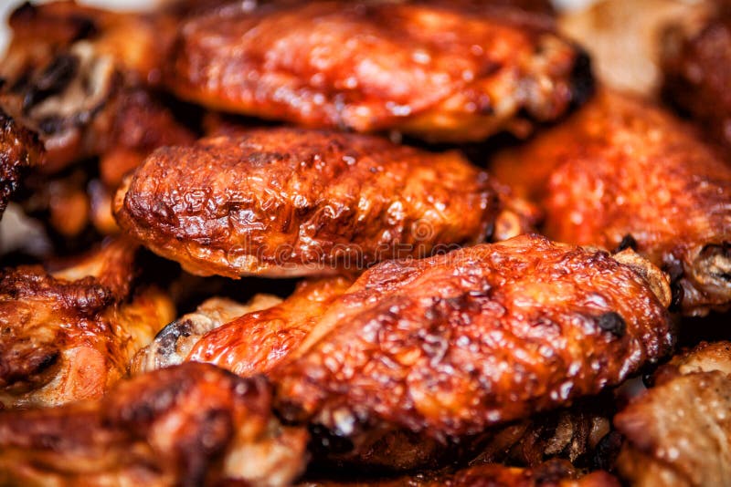 Hot and Spicy Buffalo Style Chicken Wings Stock Image - Image of ...