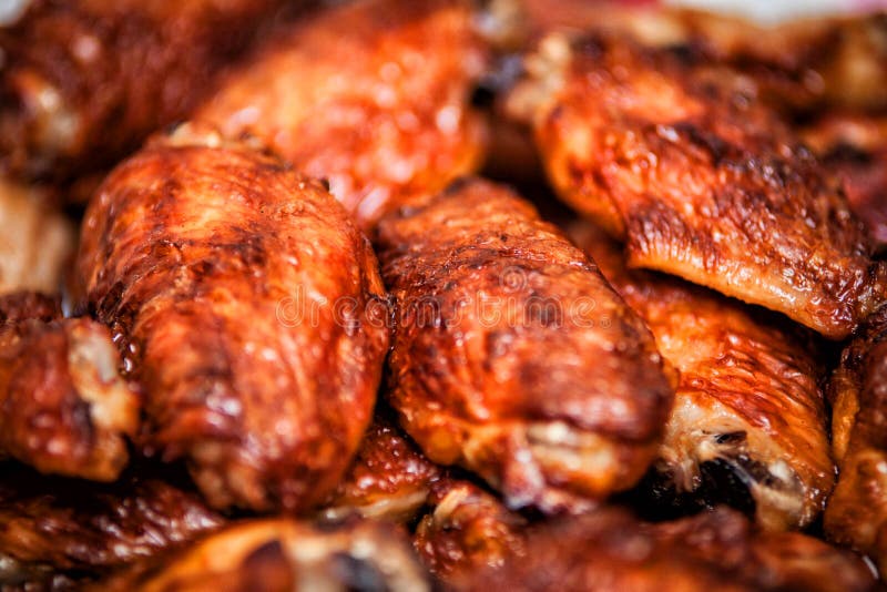 Hot and Spicy Buffalo Style Chicken Wings Stock Photo - Image of food ...