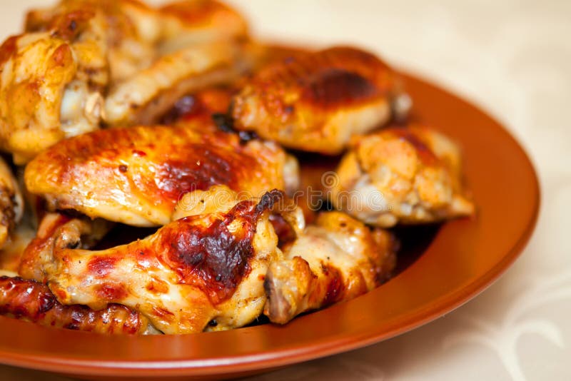 Hot and Spicy Buffalo Style Chicken Wings Stock Photo - Image of ...