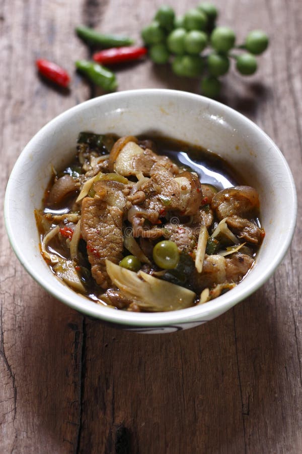 Hot and Spicy Curry of Wild Boar Meat. Stock Photo - Image of fresh ...