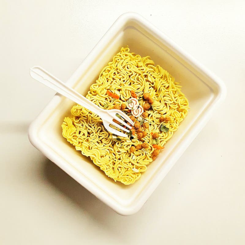 Hot and Spicy Instant Noodles Stock Photo - Image of food, spicy: 179160832