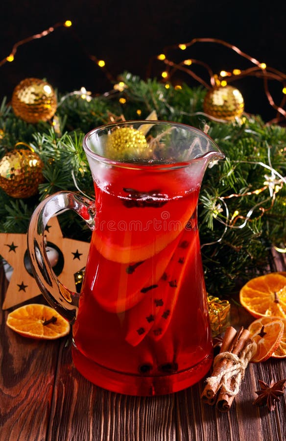Hot Spicy Punch Drink for the Holidays Stock Photo - Image of homemade ...
