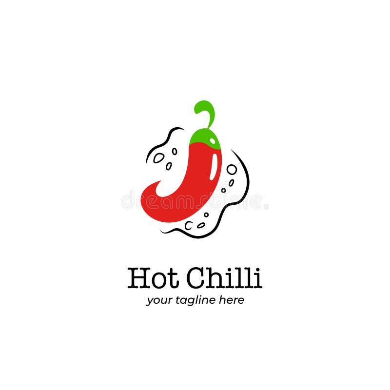 Spicy Hot Chilli Pepper Logo Icon Symbol in Circle Rotation Circulation ...