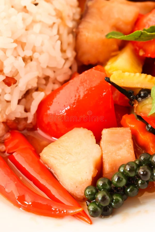 Hot and Spicy Thai Style Fried Fish Stock Image - Image of gourmet ...