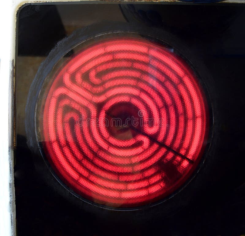 Hot Spiral of an Electric Stove Stock Image - Image of electric, heat ...