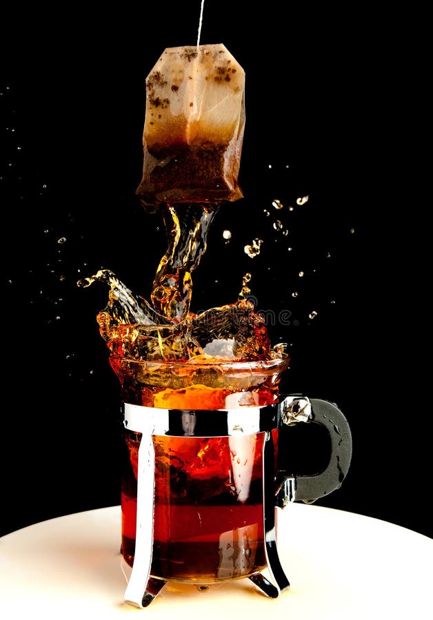 Hot splash of tea stock image. Image of splashing, drop - 20803311