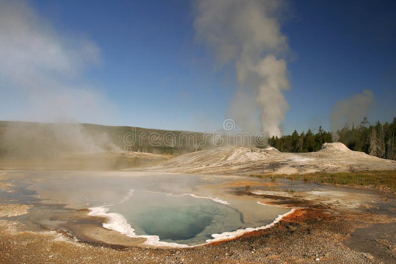 Hot spring stock photo. Image of park, america, national - 1820058