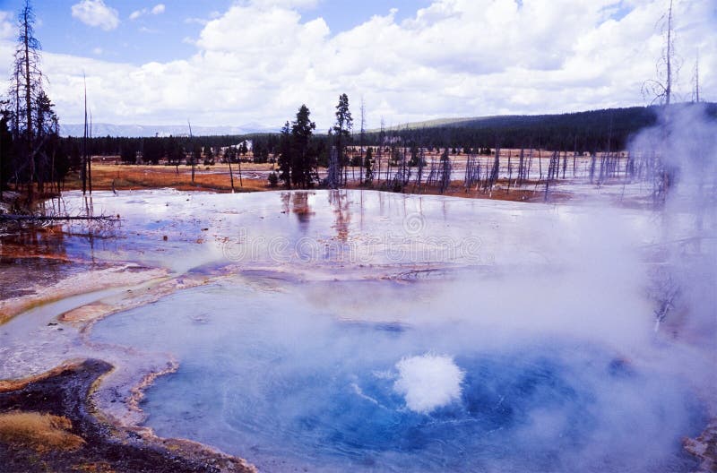Yellowstone Hot Spring stock photo. Image of thermal - 13389984