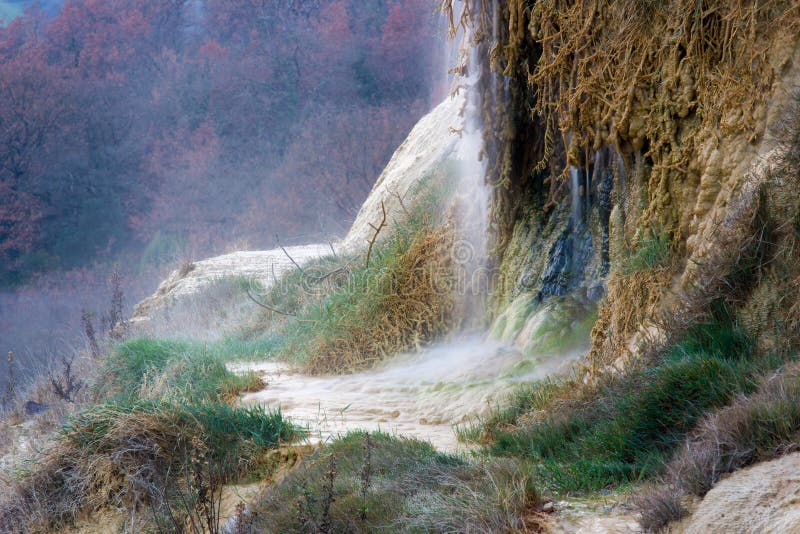 Hot Spring Baths of Hot Water Stock Photo - Image of bassin, italy ...