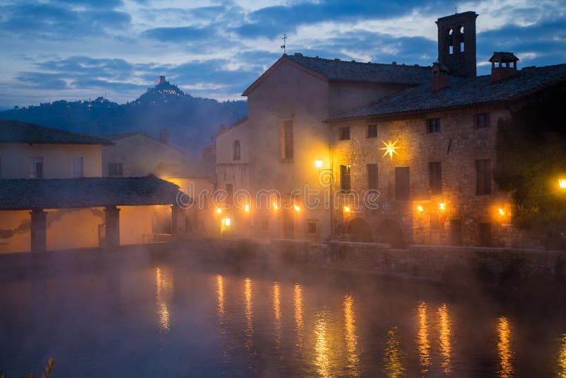 Hot Spring Baths of Hot Water Stock Photo - Image of italian, facial ...