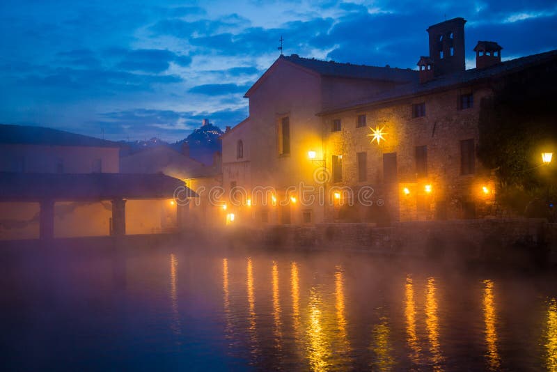 Hot Spring Baths of Hot Water Stock Image - Image of culture, house ...