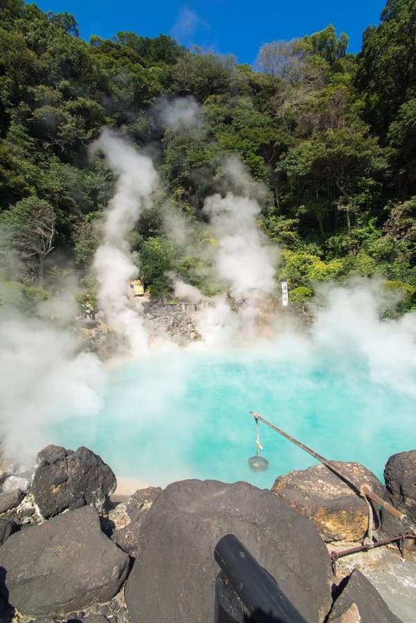 Hot Spring, Beppu, Oita, Japan Stock Photo - Image of heat, traditional ...