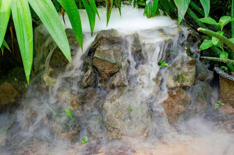 Hot Spring with Bright Blue Water Stock Image - Image of water, pond ...