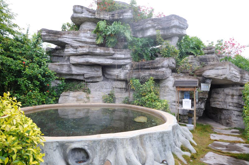 Hot spring in china stock image. Image of mist, asia - 22845403