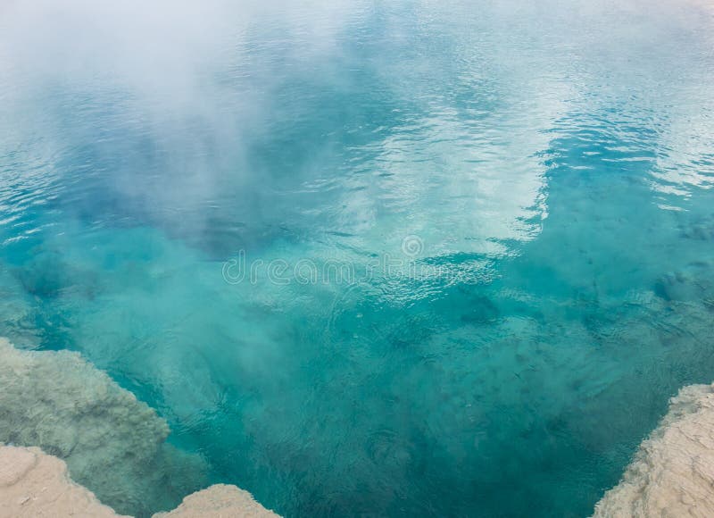 Hot spring stock photo. Image of emerald, steaming, geology - 33046946