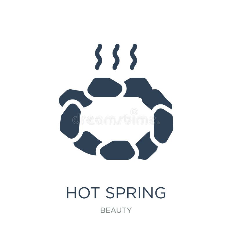 Hot Spring Icon in Trendy Design Style. Hot Spring Icon Isolated on ...