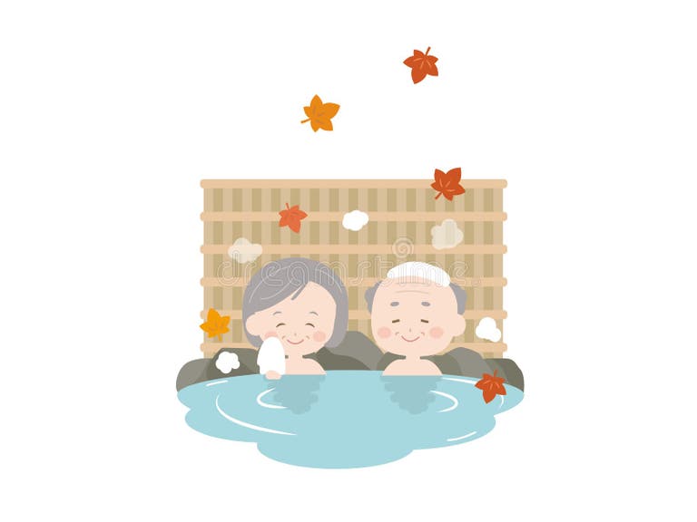 Hot spring1 stock vector. Illustration of person, uncle - 153542936