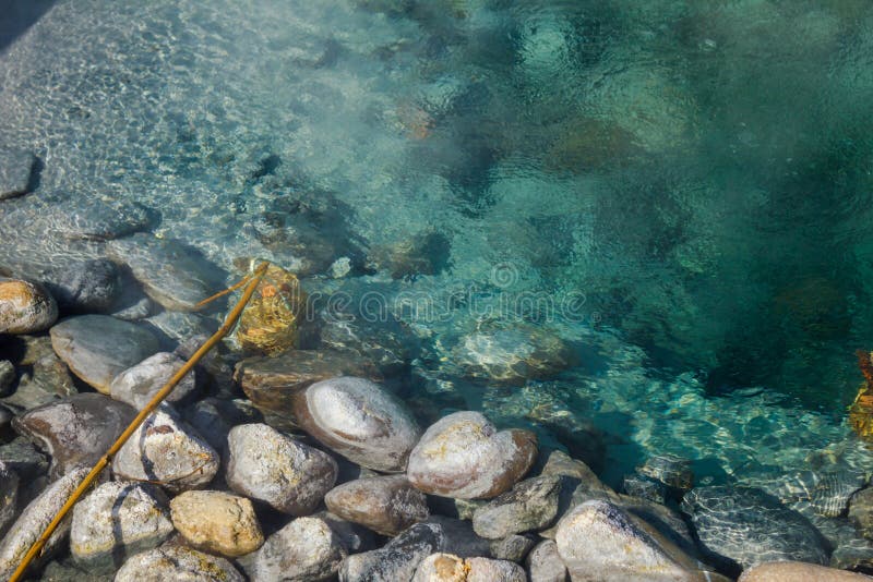 Hot spring pond. stock photo. Image of natural, bubble - 37658424