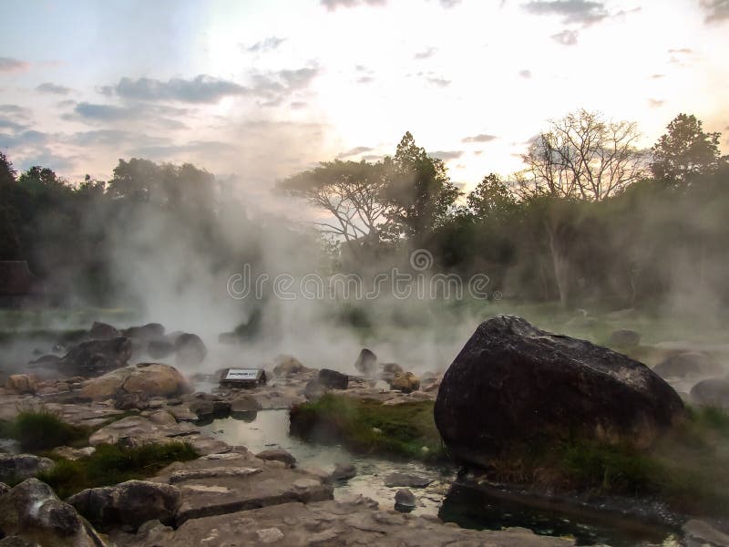 Hot spring stock photo. Image of cold, park, island, geyser - 32394412