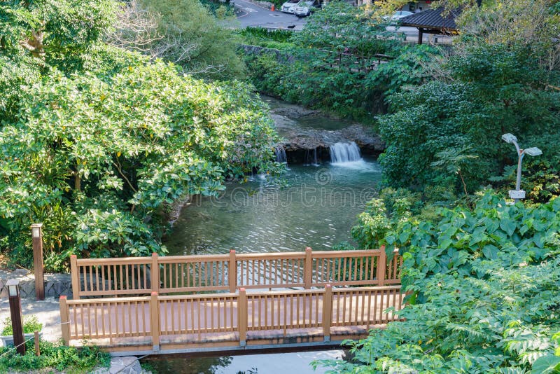 The Hot Spring River of Beitou Area Stock Image - Image of chinese ...