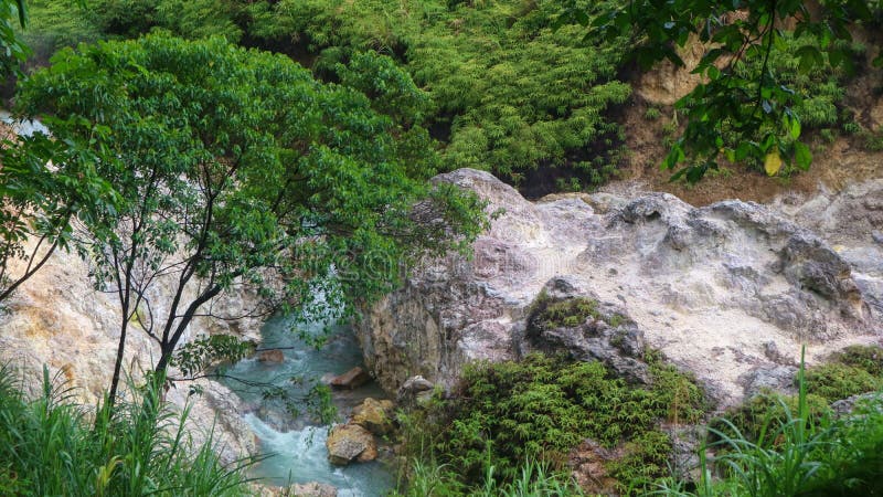 Hot Spring River with Green Beautiful Trees Stock Photo - Image of ...