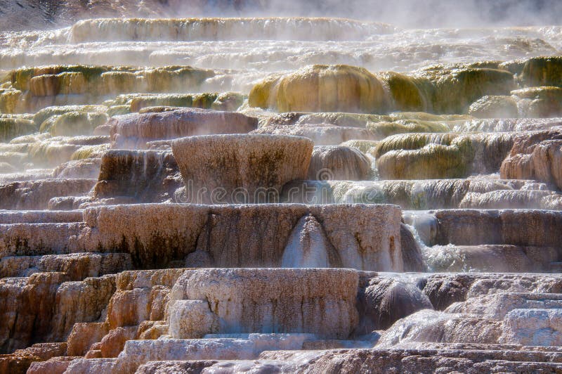 Hot spring terrace stock image. Image of rock, nature - 33846883