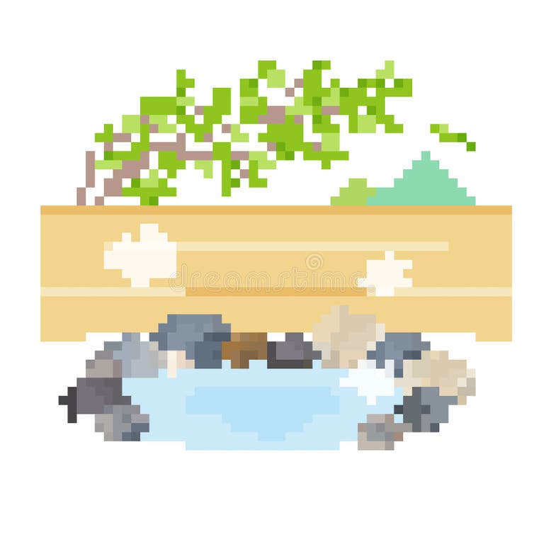 Hot spring stock vector. Illustration of vector, single - 266919830