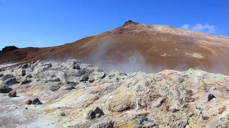 Hot Spring and Volcano stock image. Image of volcano - 108396107